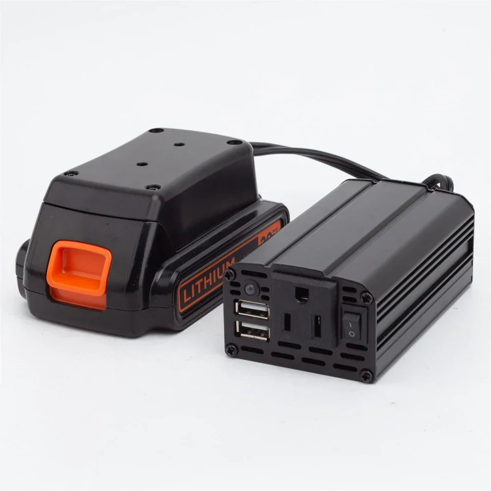 For BLACK+DECKER/Porter Cable/Stanley 18V Lithium Battery Inverter with ...