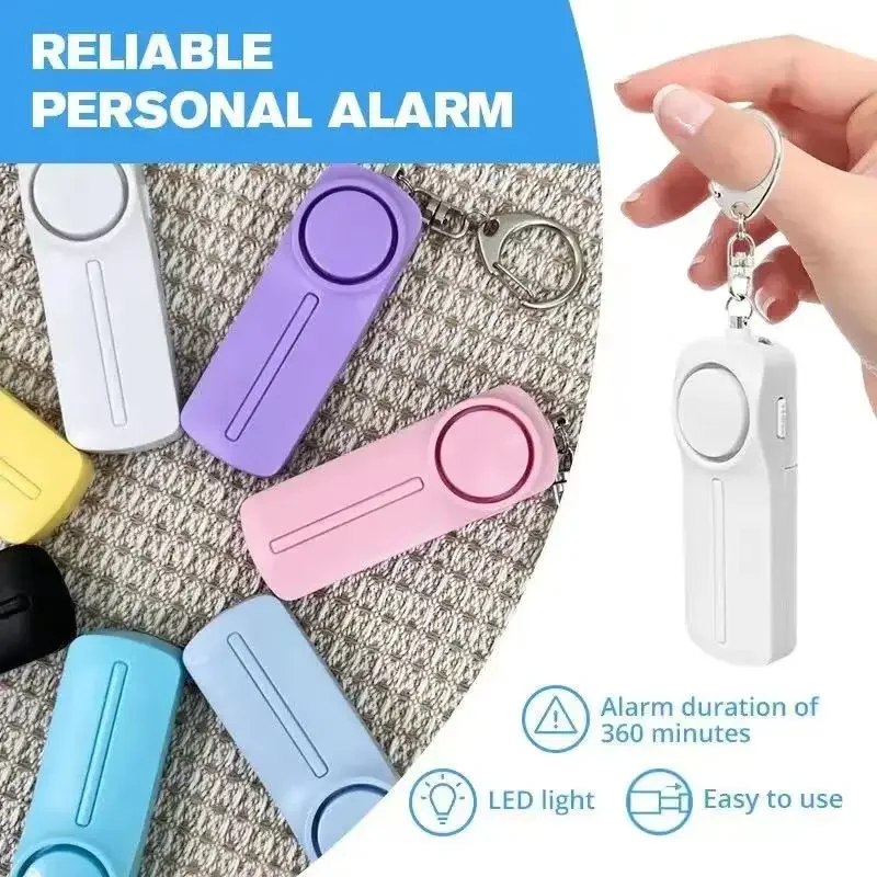 Personal Security Alarm Self Defense 130dB Loud Keychain Portable ...
