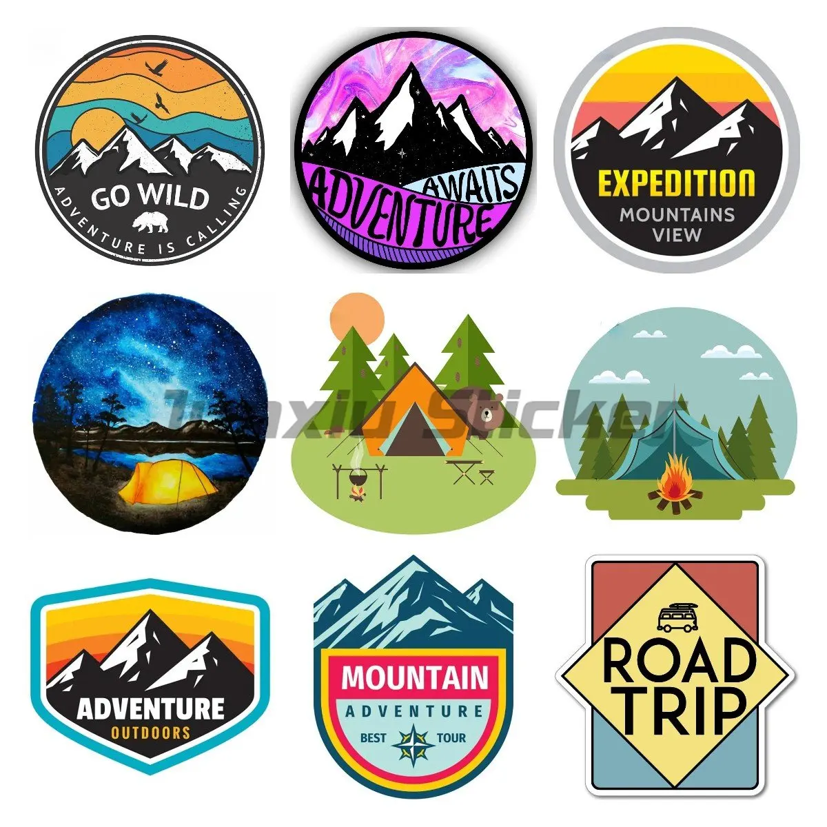 Adventure-Awaits-EXOLORE-Sunset-Camping-Travel-Decal-PVC-Motorcycle-Car ...
