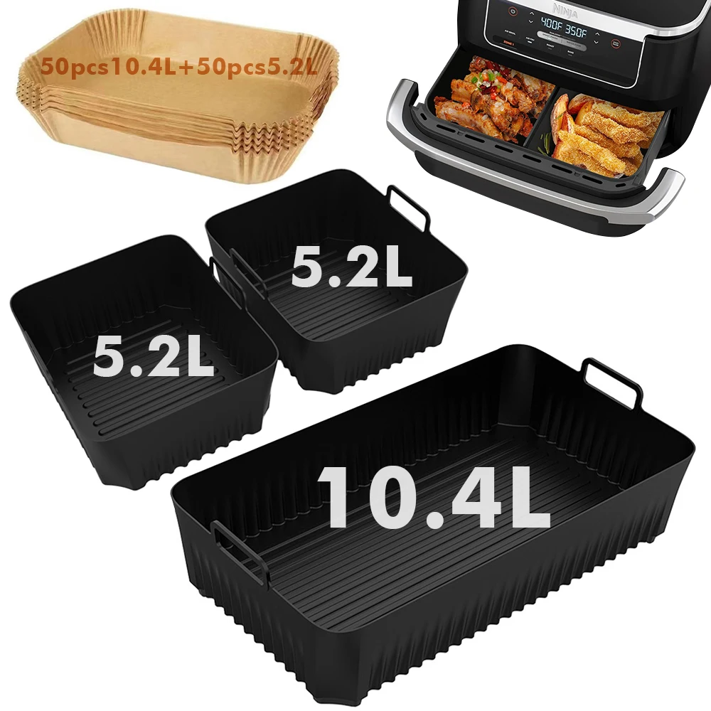 Air-Fryer-Liners-Silicone-Accessories-Set-for-Ninja-Flexi-Drawer-Air ...