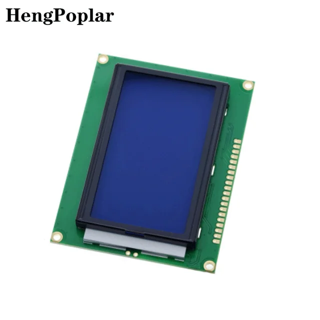 128*64 DOTS LCD module 5V blue screen 12864 LCD with backlight ST7920 Parallel port LCD12864 for ...