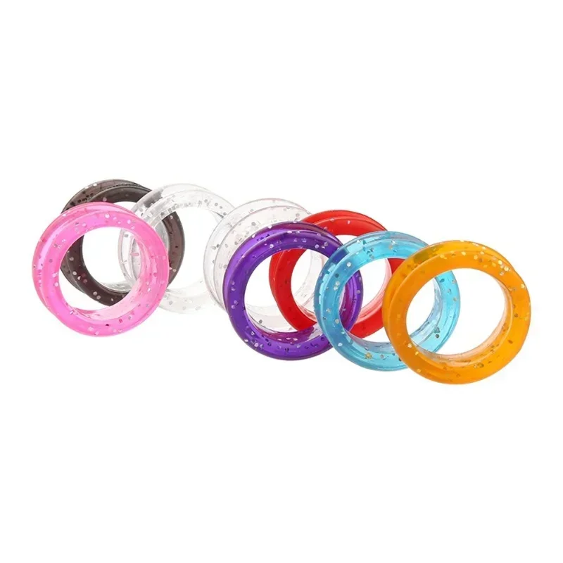 Scissors-Ring-5Pcs-Set-Colorful-Silica-Gel-Hair-Scissors-Rings-Cutting ...