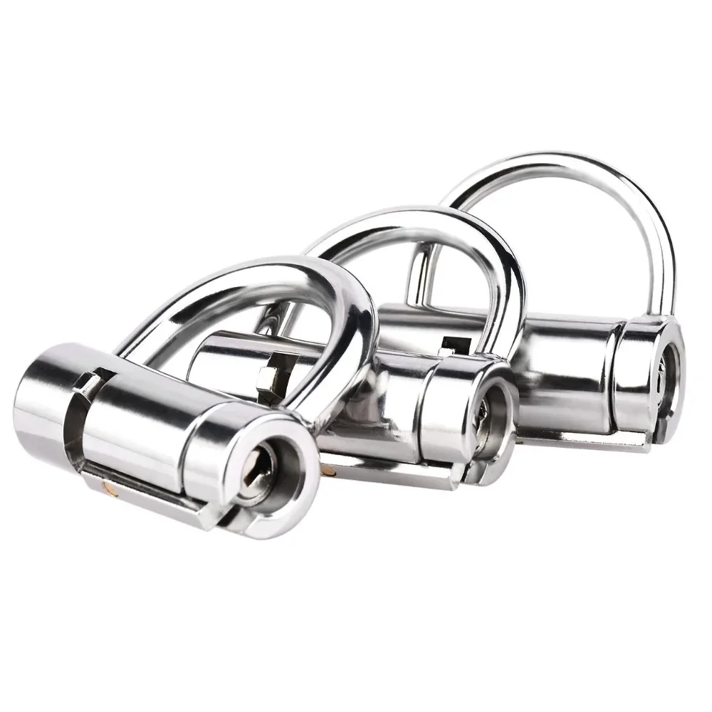 3/4/5MM Stainless Steel D- Ring PA Lock Male Female Chastity Devices ...