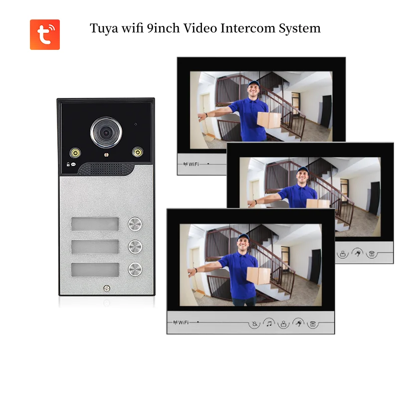 9Inch-Tuya-Smart-Home-Video-Doorbell-WiFi-Intercom-Building-Video ...