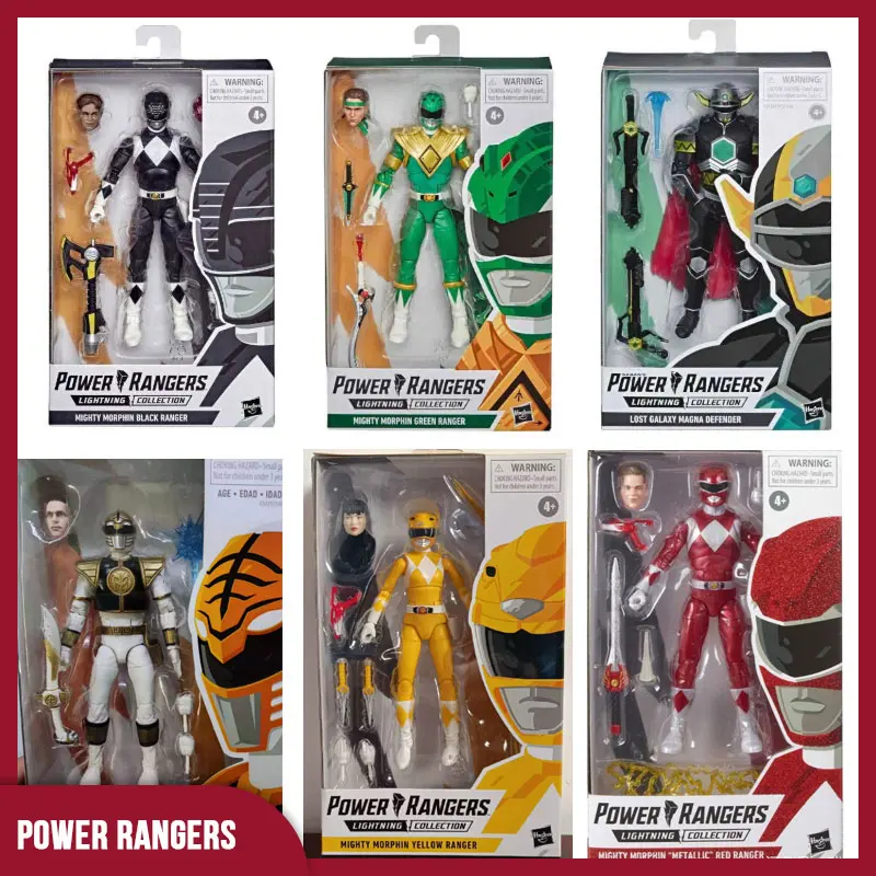 Original-Power-Rangers-Action-Figure-Red-Black-Pink-Blue-Yellow-Ranger ...