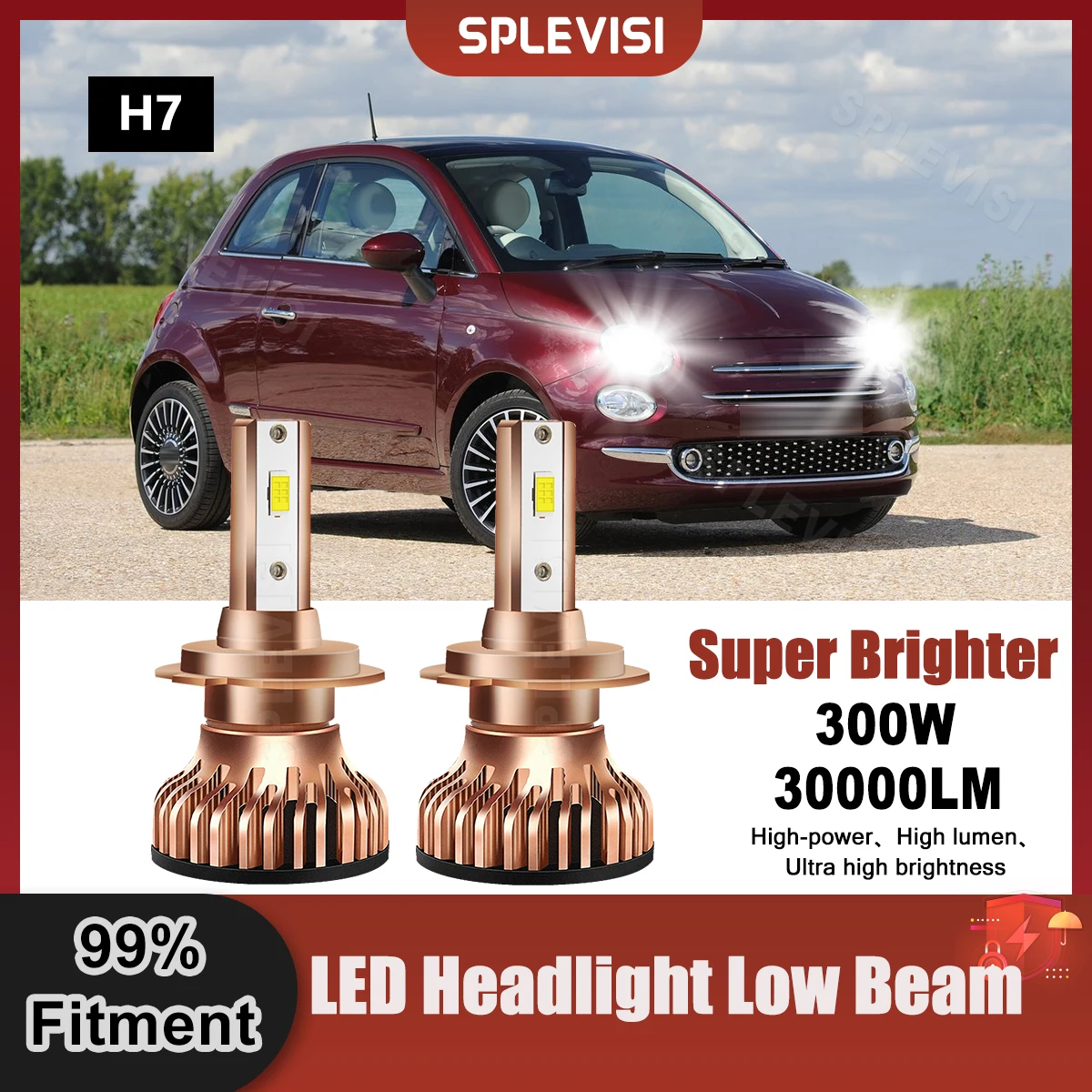 Replace-LED-Headlight-H7-Low-Beam-Bulbs-6000K-Xenon-White-9V-24V-For ...