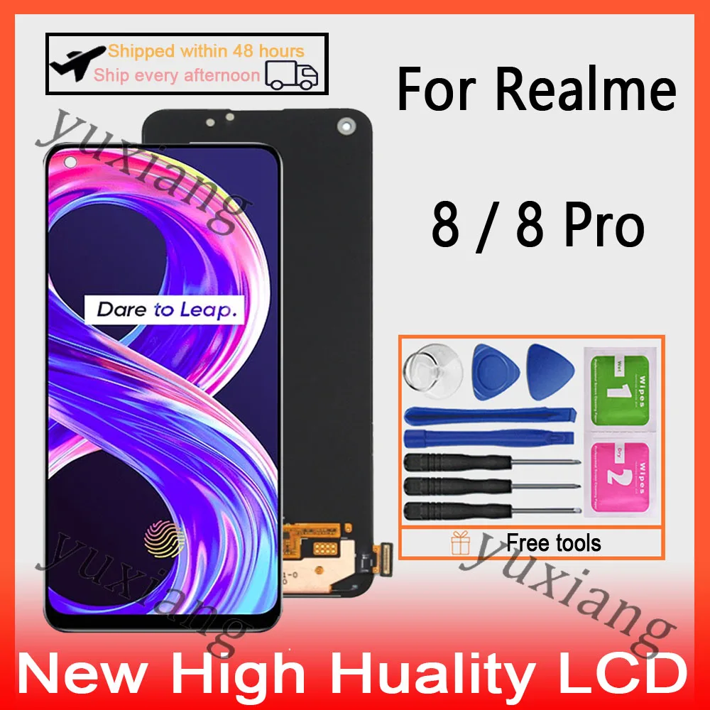 Pantalla-LCD-AMOLED-de-6-4-pulgadas-para-Realme-8-4G-RMX3085 ...