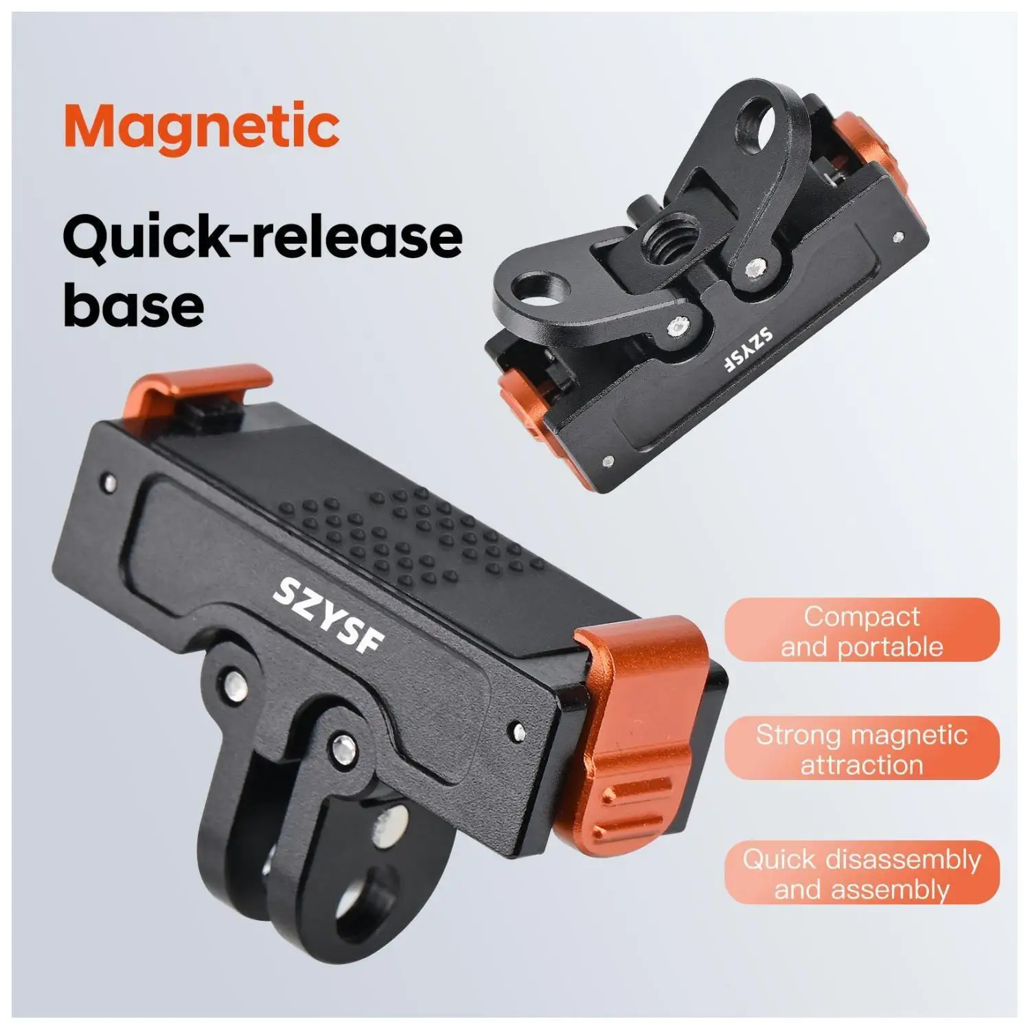 DJI Osmo 360 Action 5 Pro/4/3 magnetic quick release adapter mounting ...