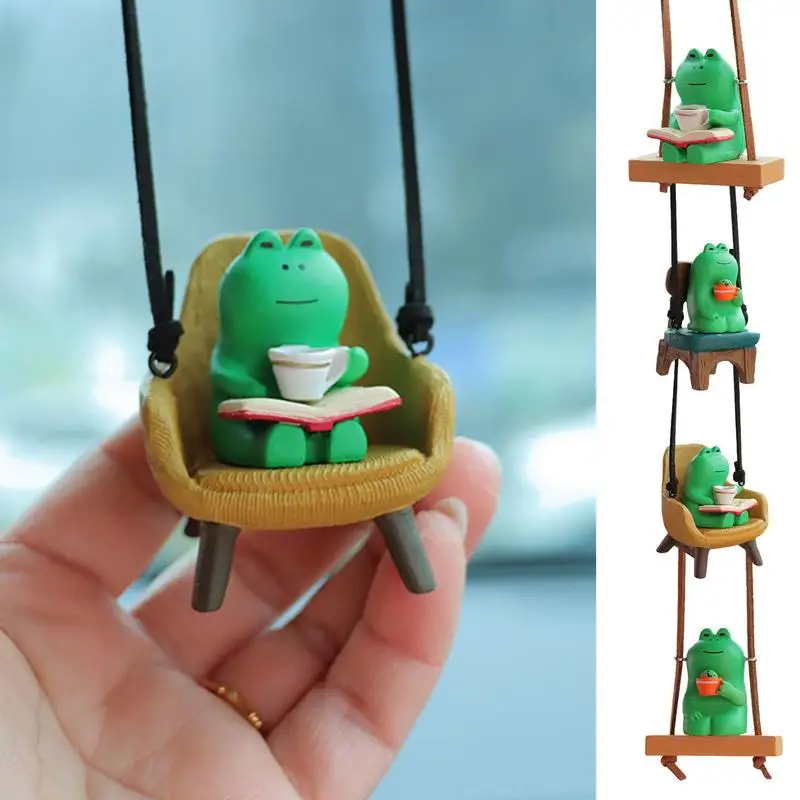 Solar-Dancing-Figures-Swinging-Frog-Car-Ornament-Solar-Powered-Swing ...