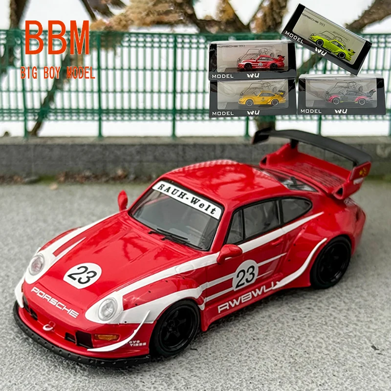 Diecast-1-64-Scale-Porsche-RWB-993-Sports-Car-Model-Simulation-Alloy ...