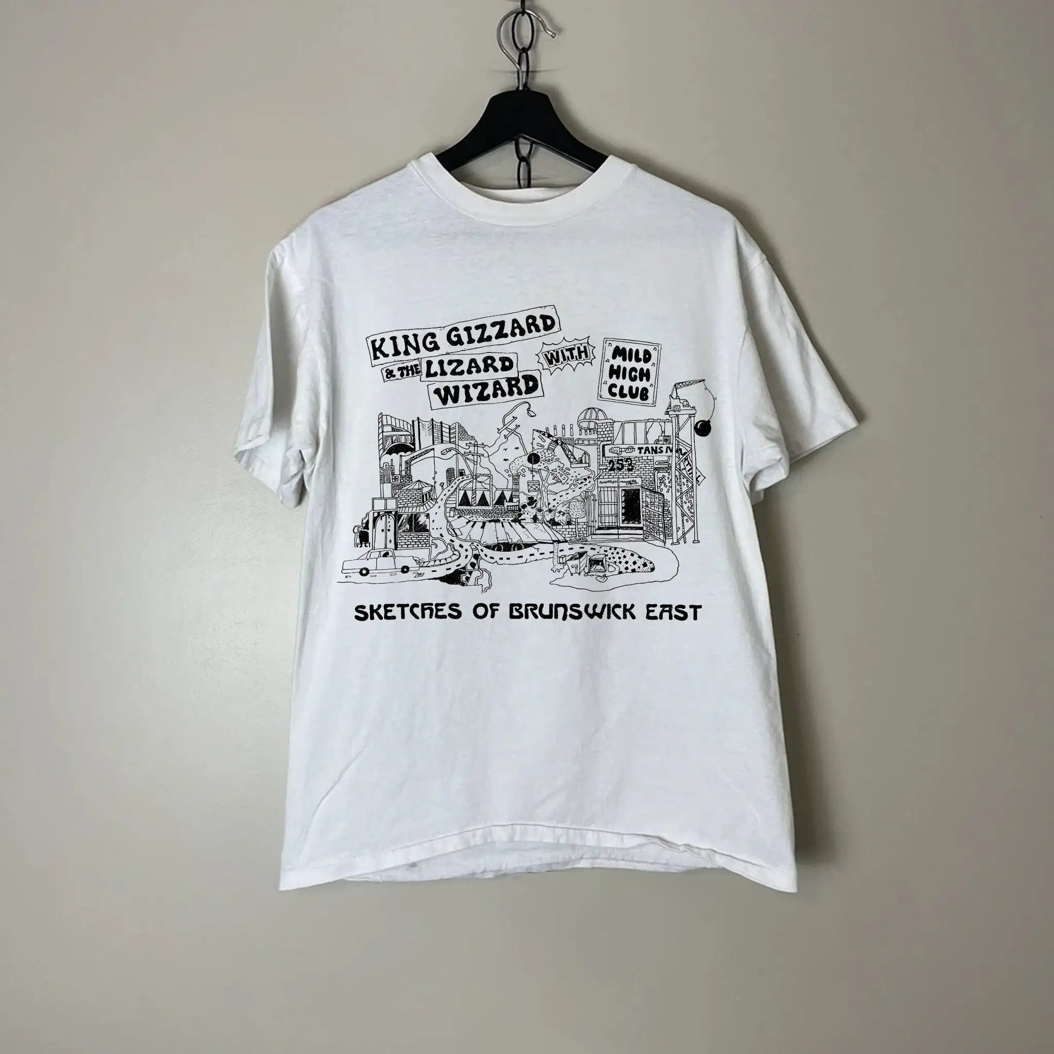 KGLW-Sketches-of-Brunswick-East-Vintage-T-shirt-King-Gizzard-And-The ...