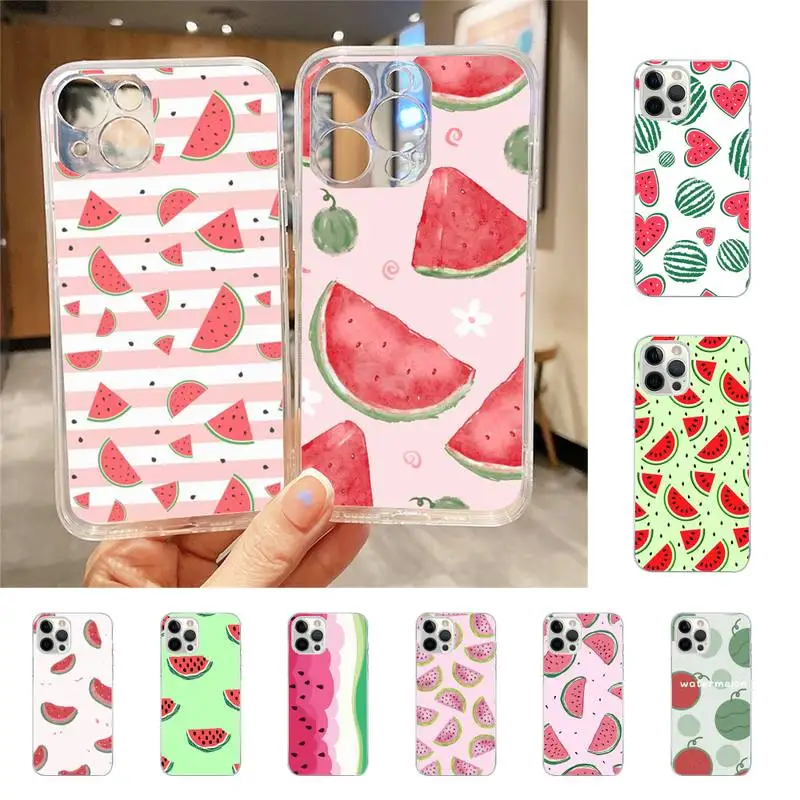 Summer Cartoon Watermelon Phone Case For Iphone 7 8 Plus X Xr Xs 11 12 ...