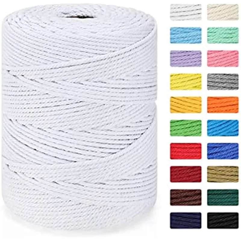 Cord-n-de-macram-de-4mm-300m-100-algod-n-Natural-para-manualidades-DIY ...