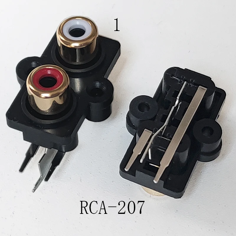 2-4PCS-PCB-Mount-1-Position-Stereo-Audio-Video-Jack-RCA-Female ...