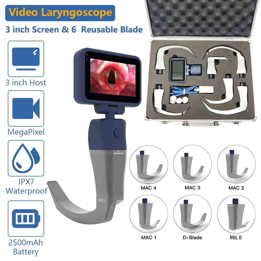 Reusable-Video-Laryngoscope-for-Intubation-Compatible-with-6-Blades ...
