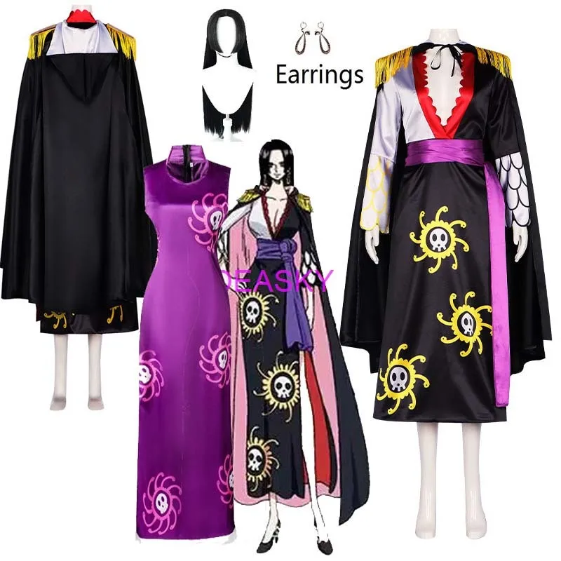 Anime-Boa-Hancock-Cosplay-Costume-Wigs-Women-Sexy-Dress-Cloak-Cape ...