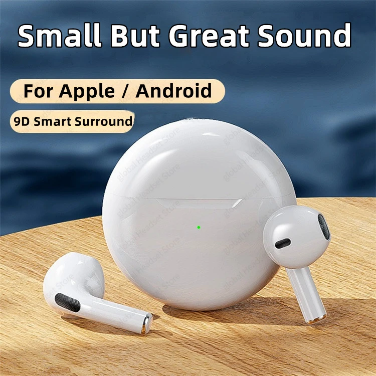 에어 프로 6 TWS 블루투스 헤드폰, 무선 이어폰, 하이파이 베이스 게임 헤드셋, 터치 컨트롤, 6 세대 프로 6 TWS ...