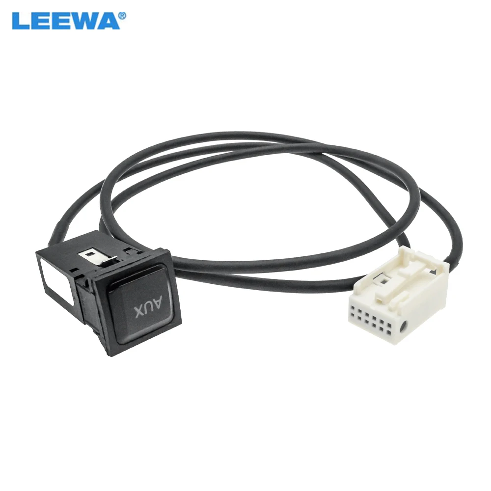 LEEWA Juego de 10 enchufes de Cable auxiliar de Audio para coche, con ...