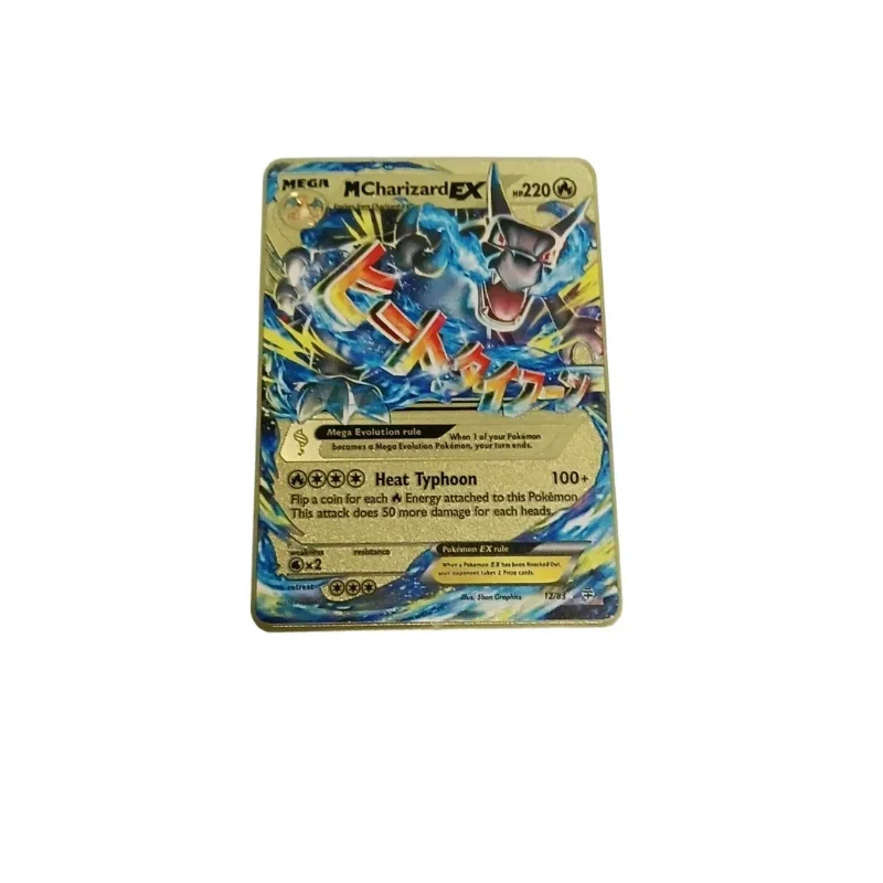 Pikachu 37 Styles New GX MEGA Gold Metal Card Super Game Collection ...