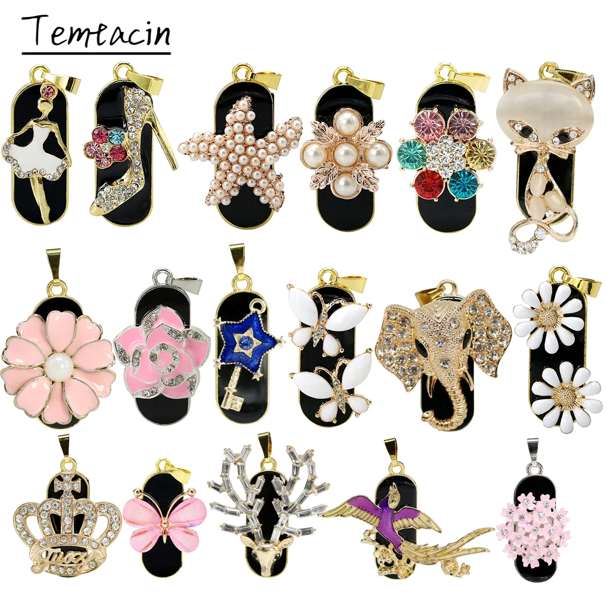 Pendrive 64GB Crystal Necklace Pendant Gem Flower USB Flash Drive 8G ...