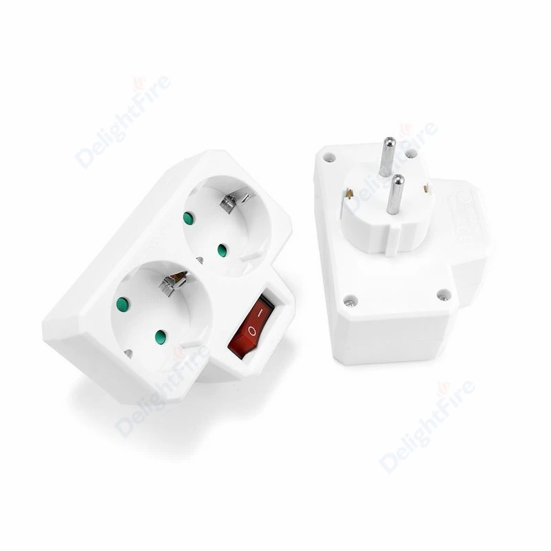 EU-Extend-Socket-With-ON-OFF-Switch-2Pin-Germany-Standard-Grounding ...