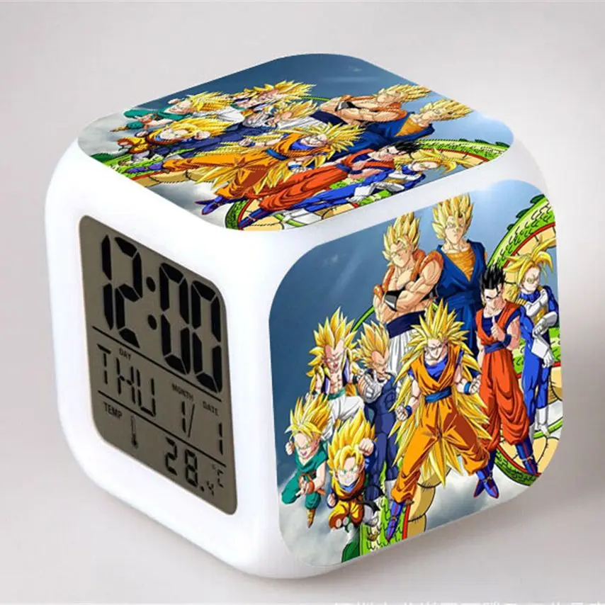 Anime Dragon Ball Z Led Clocks Son Goku Yamcha Master Roshi Vegeta ...