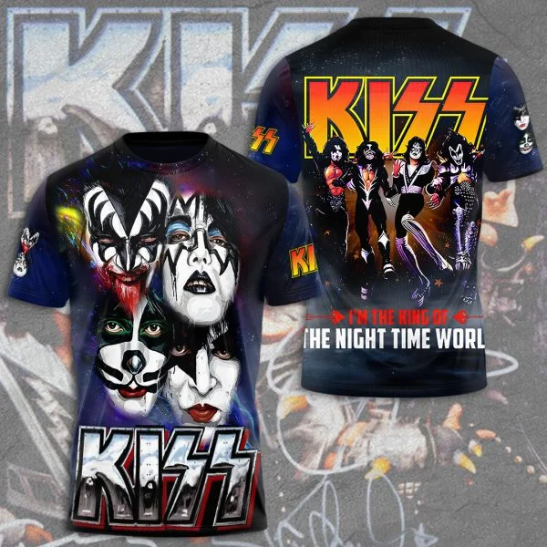 Rock Band Kiss T Shirt 3d Printng T-shirt Men Women Hip Hop Fashion ...