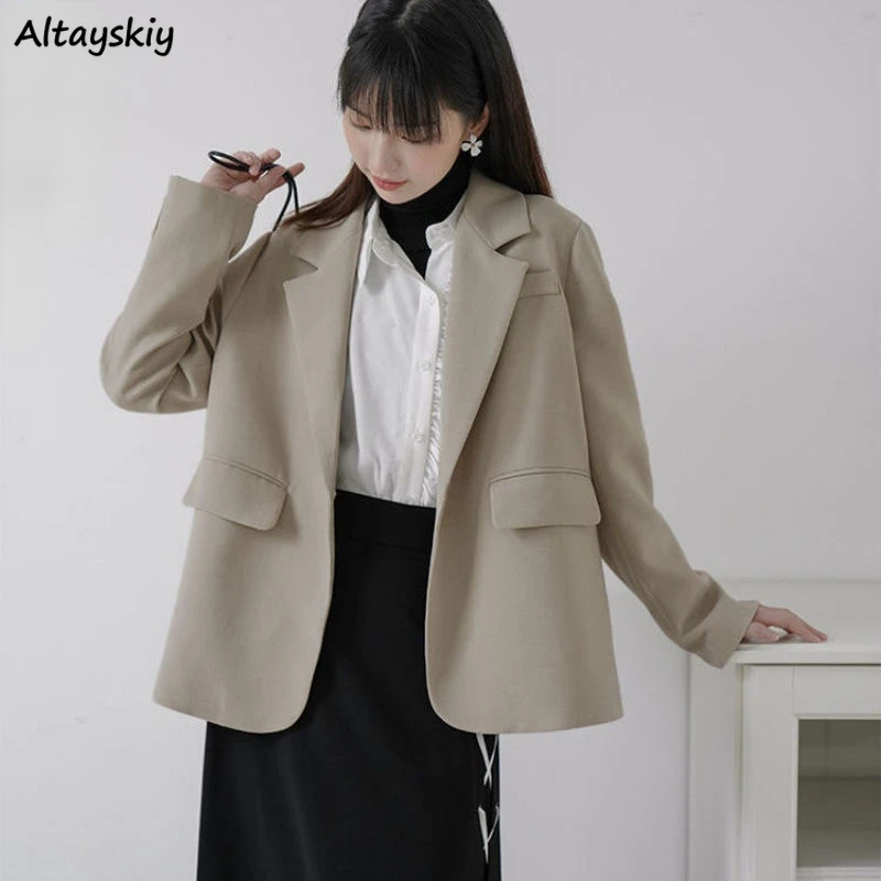 Korean Blazer Thin Fashion | Korean Style Ins Blazer Women - Blazers ...