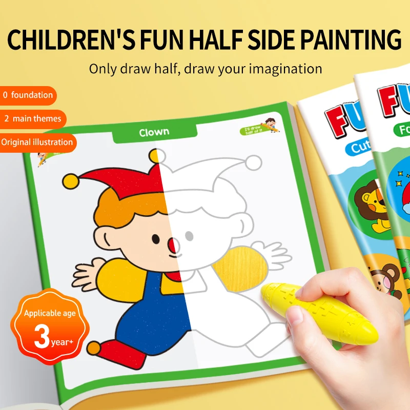 Children's Drawing and Coloring Books, Suitable for Educational ...