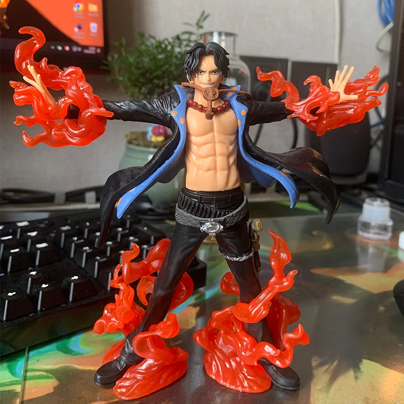 ACE-Figure-One-Piece-Anime-Flame-Ace-Luffy-Action-Figure-PVC-Model ...