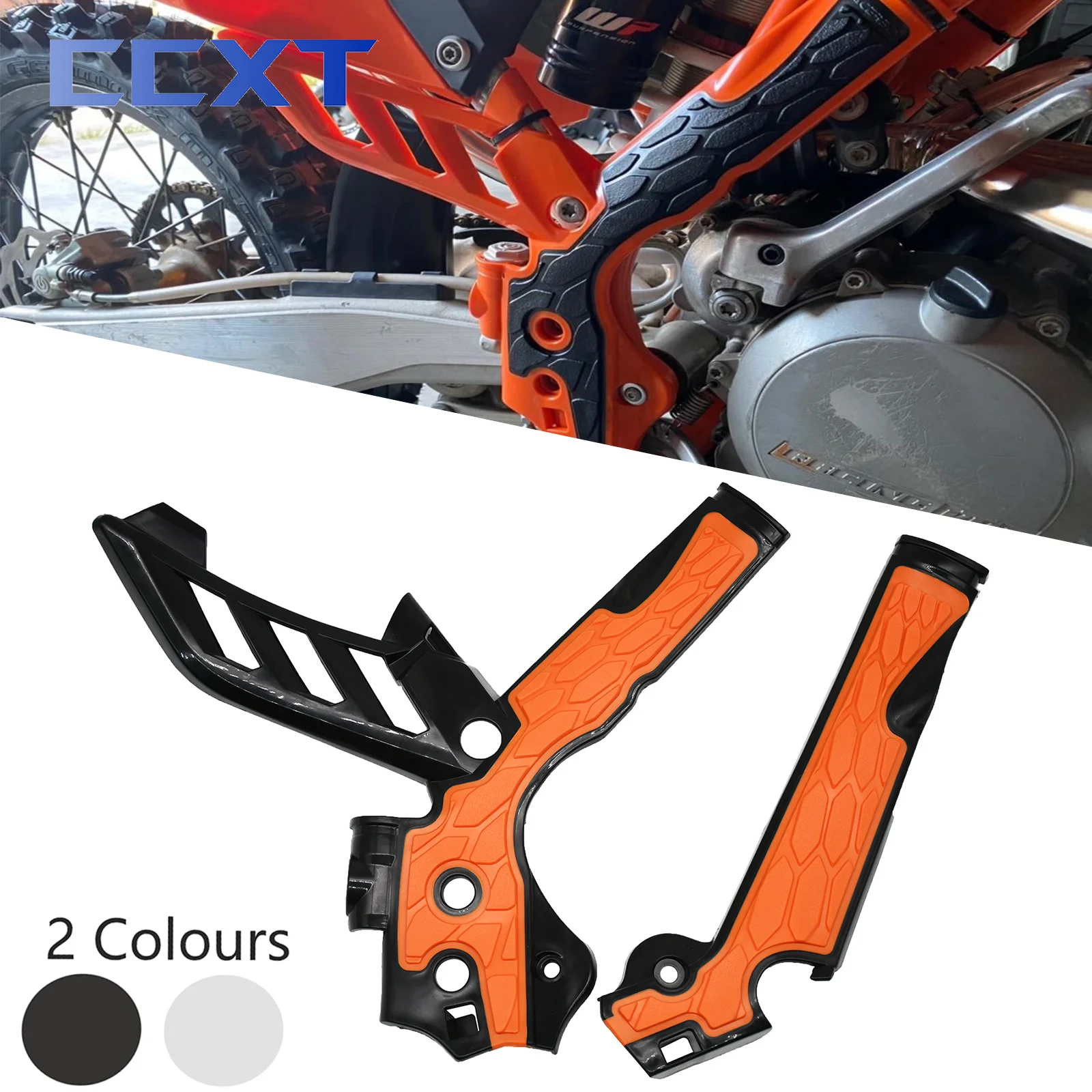 Motorcycle-Dirt-Bike-X-Grip-Frame-Guard-Protection-Cover-For-KTM-SX-SXF ...