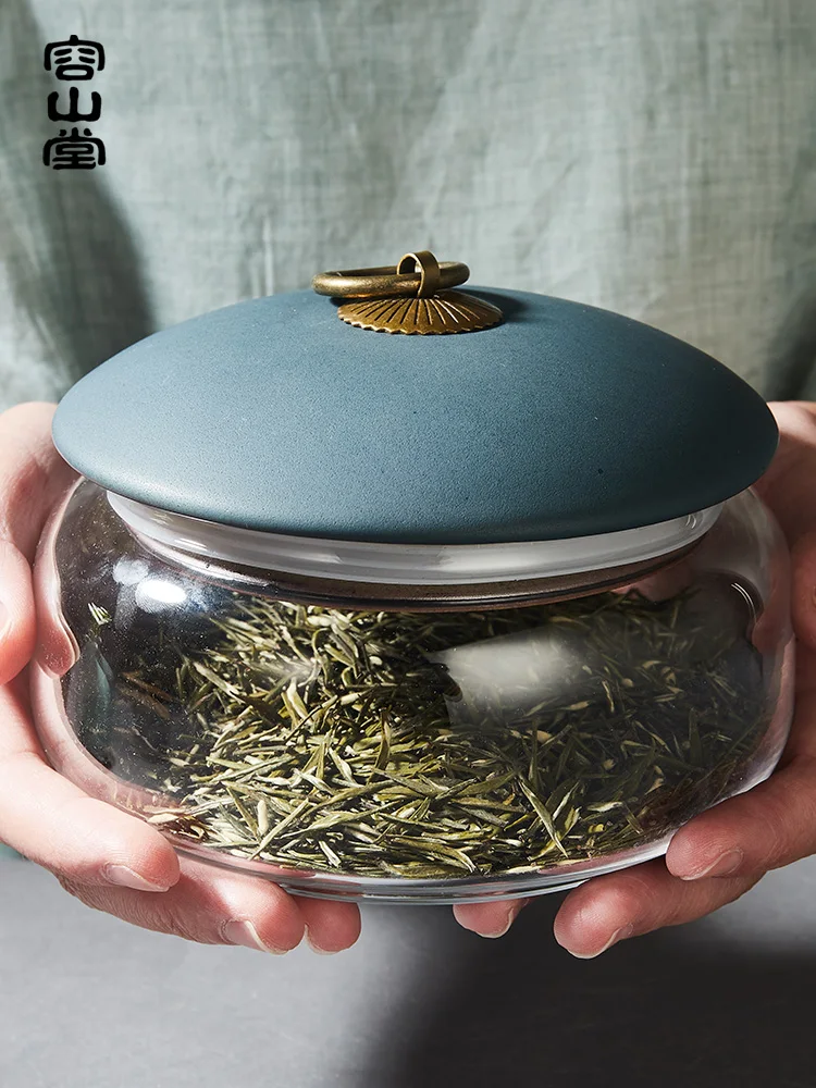 Airtight Glass Tea Caddies Large Organizer Japan Coffee Sugar Storage ...