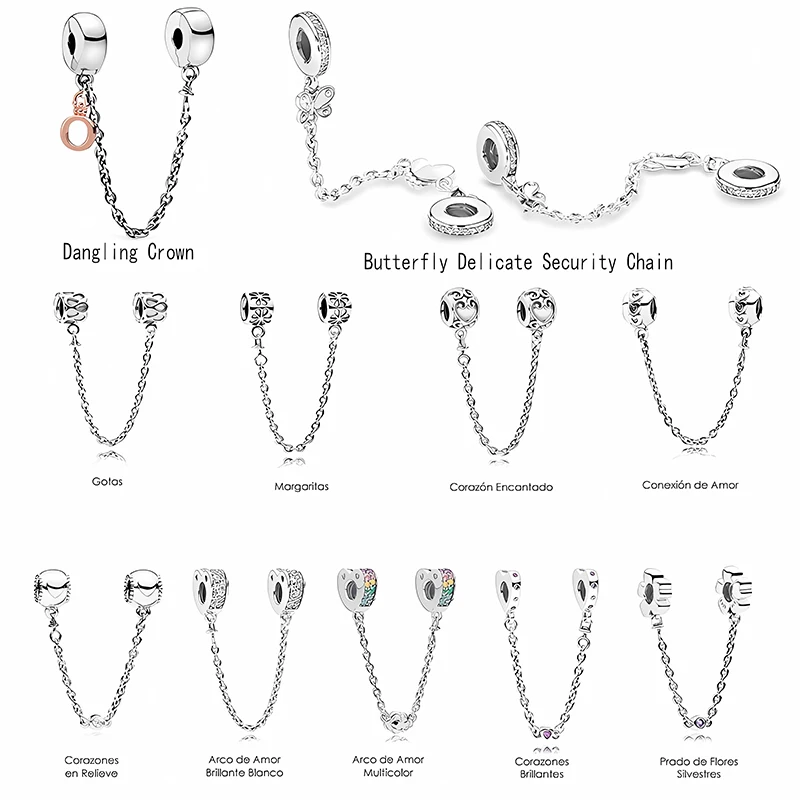 Safety-Chain-Silver-925-Original-Wholesale-Accessories-Bead-Women ...