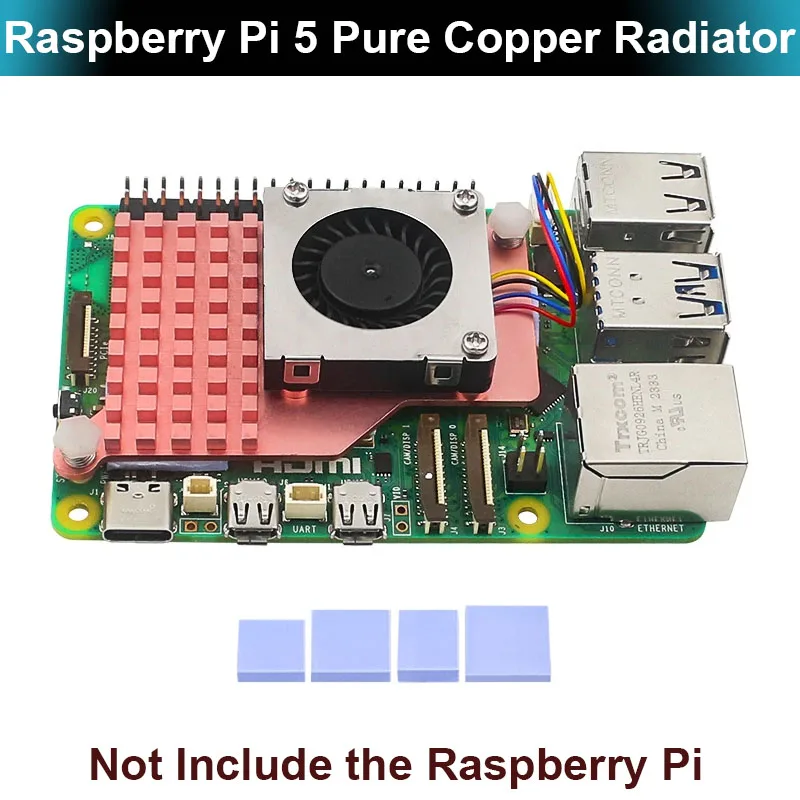 Raspberry-Pi-5-Active-Radiator-Turbo-Fan-Active-Cooler-Adjustable-Speed ...