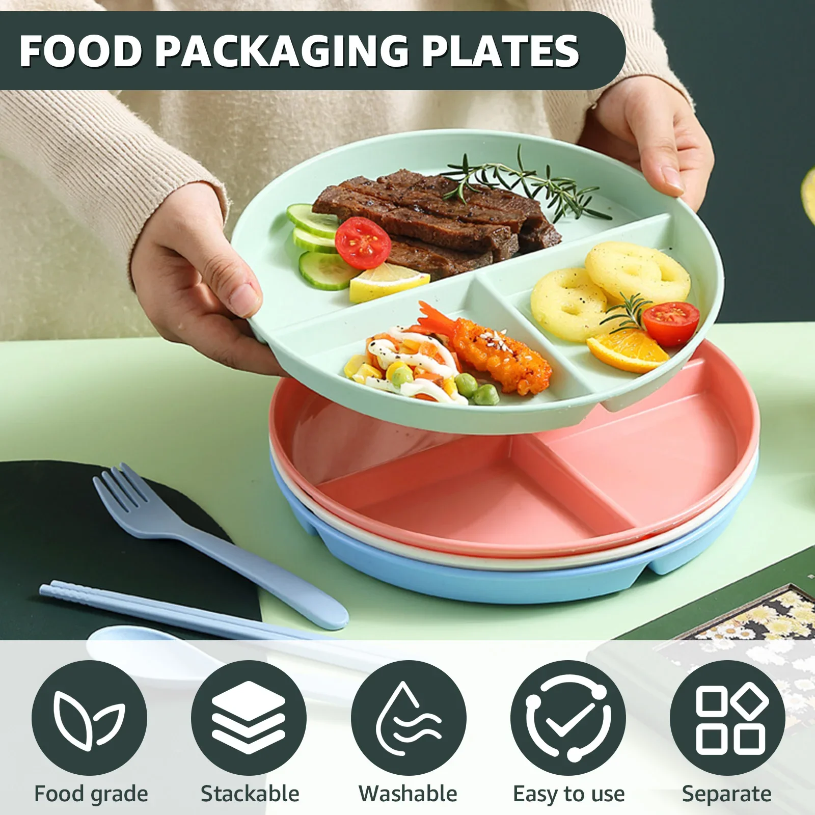9inch-Divided-Dinner-Plates-Unbreakable-Portion-Control-Dinner-Diet ...