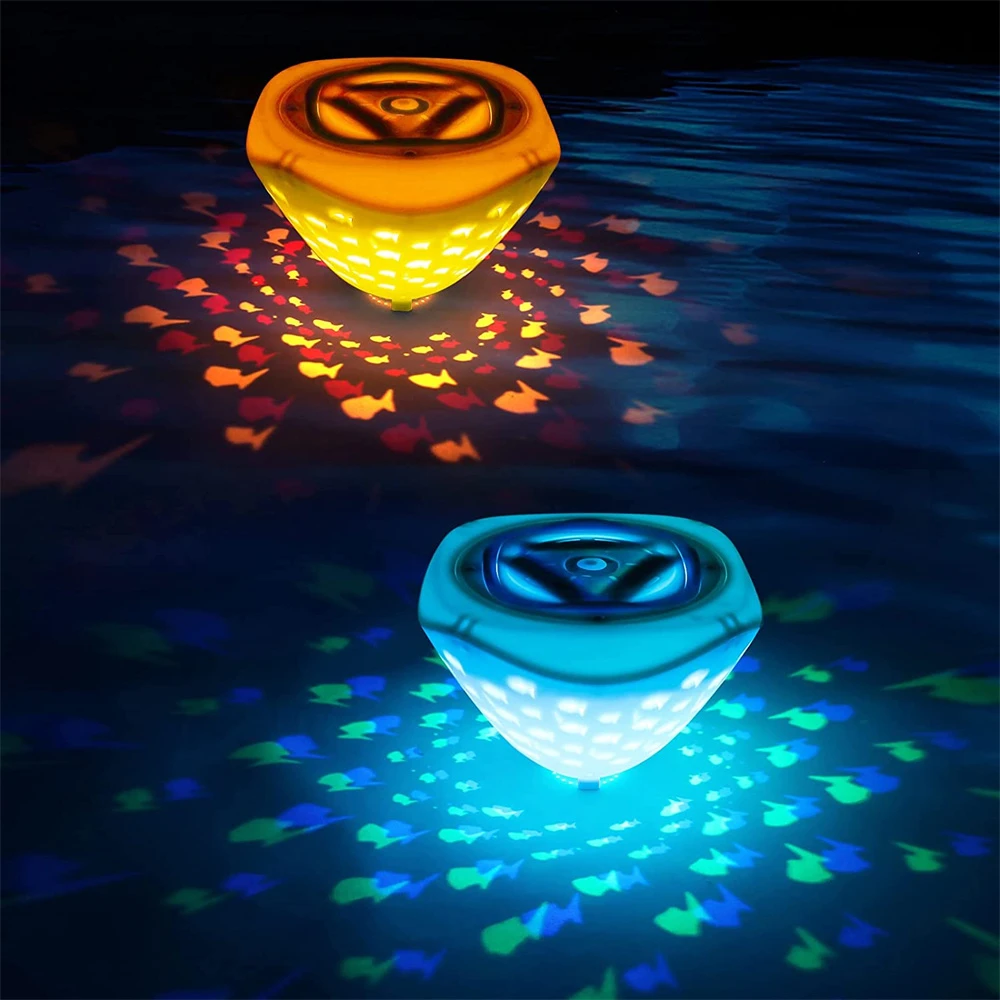 Colorful Floating Underwater Swim Pool Lights Battery Operaed ...