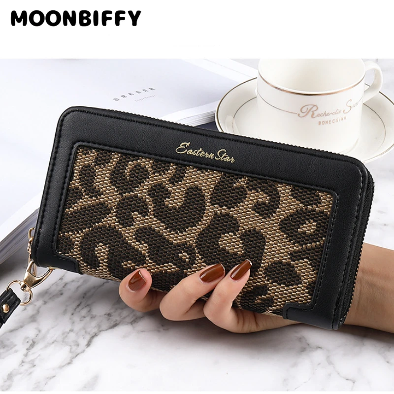 Women Wallet Long Female Clutch Zipper Wallets Big | Animal Print ...