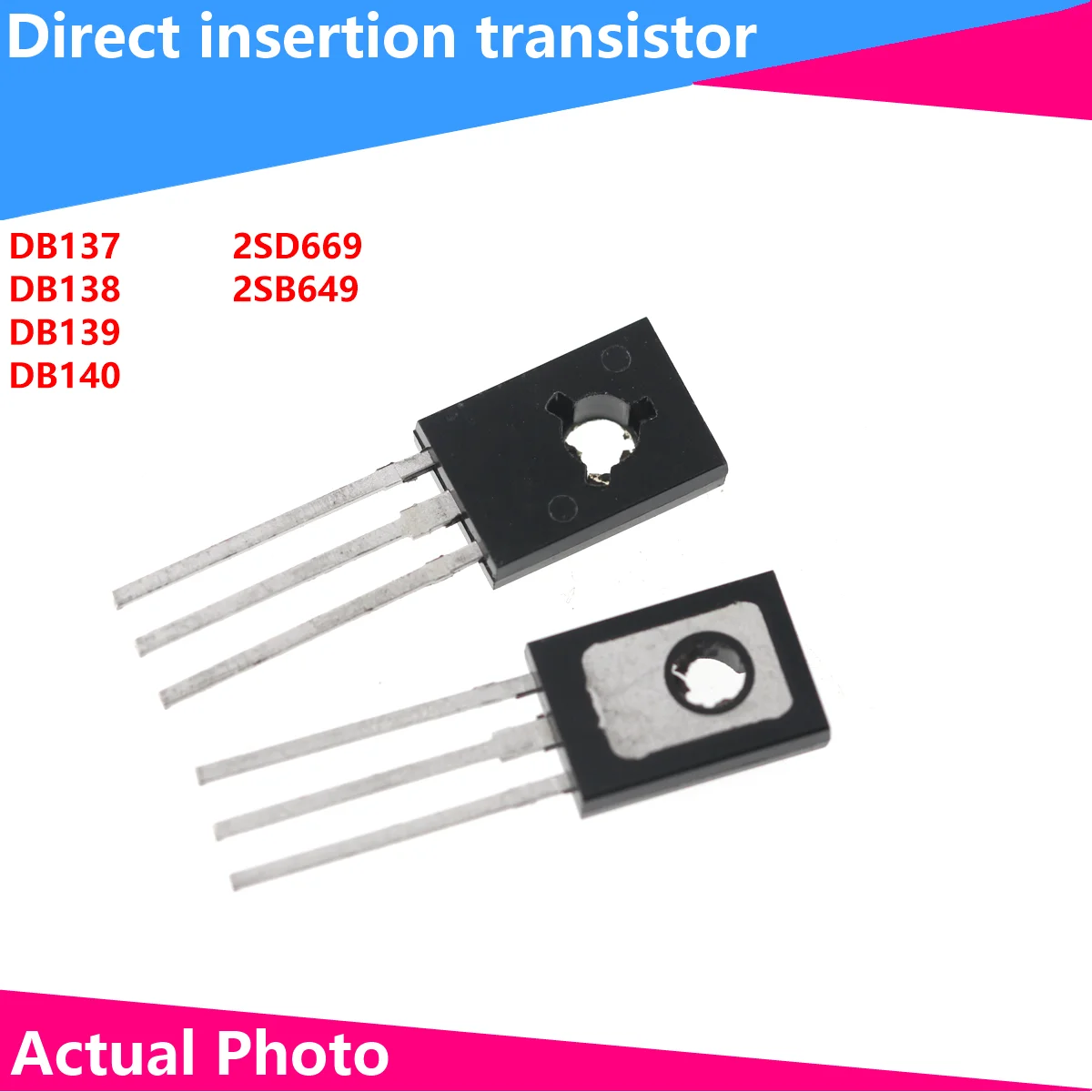 Transistor-de-20-piezas-transistor-DIP-BD137-BD138-BD139-BD140-2SD669 ...