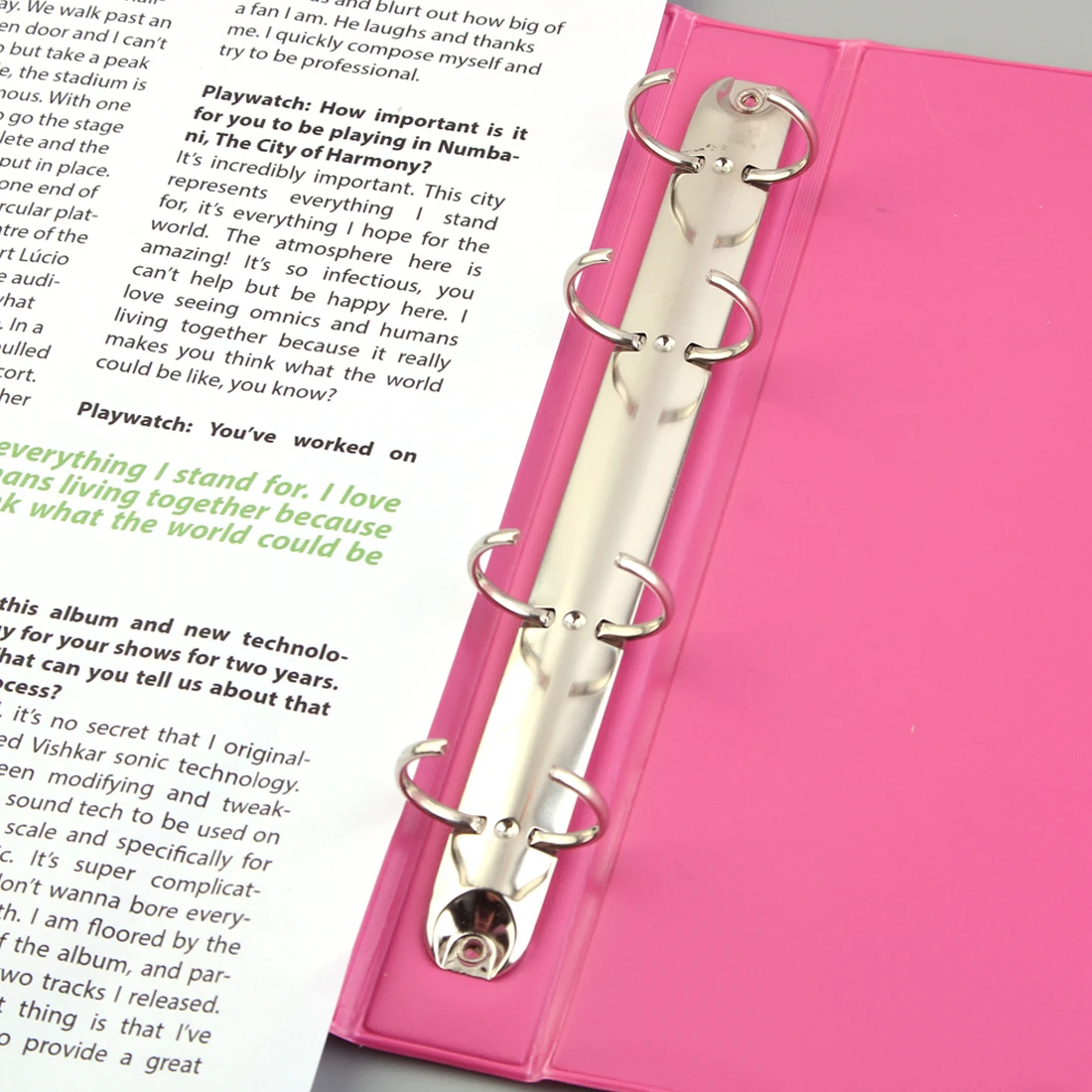 MOTARRO-1Pcs-A5-File-Folders-Round-Ring-Binders-File-Holder-Non-Stick ...