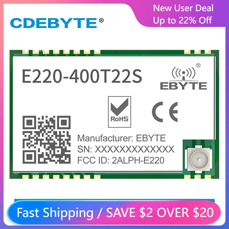 E220-400t22s Llcc68 Lora Wireless Rf Module 22dbm Ism Band 433mhz Lora ...