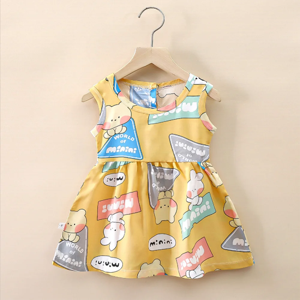 Cute-Rabbit-Princess-Girls-Dress-Embroidery-Summer-Sleeveless-Baby ...