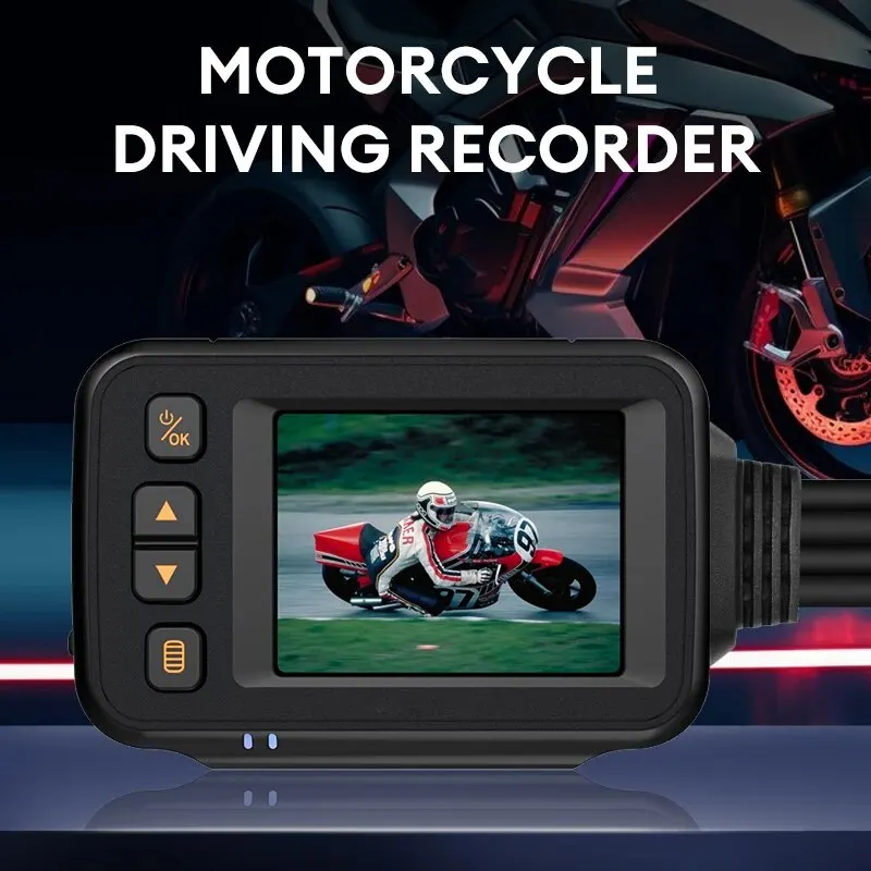 Waterproof-Motorcycle-Camera-DVR-Motorcycle-Dashcam-1080P-2-Inch-Front ...
