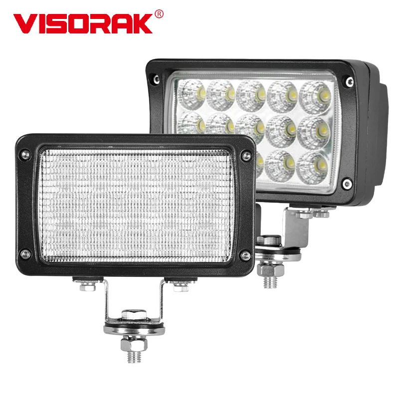 10-32V 6inch Spot LED Work Light Excavator Forklift Tractor Flood Head ...