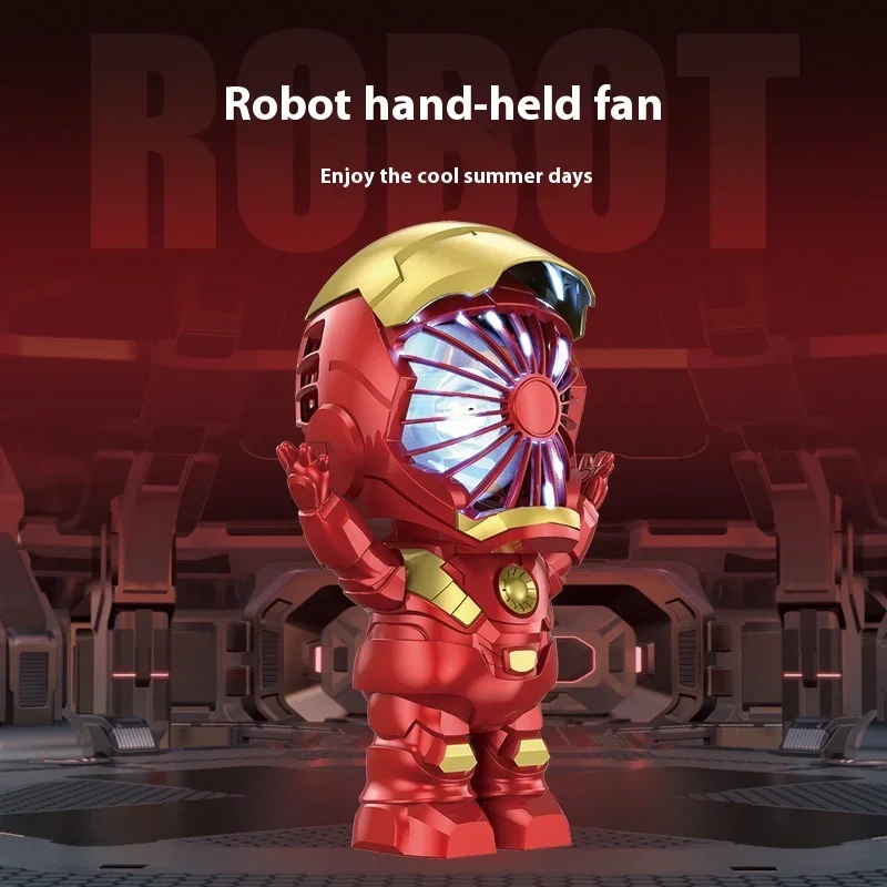 New-Marvel-Iron-Man-Electric-Silent-Fan-Iron-Man-Handheld-Fan-Usb ...