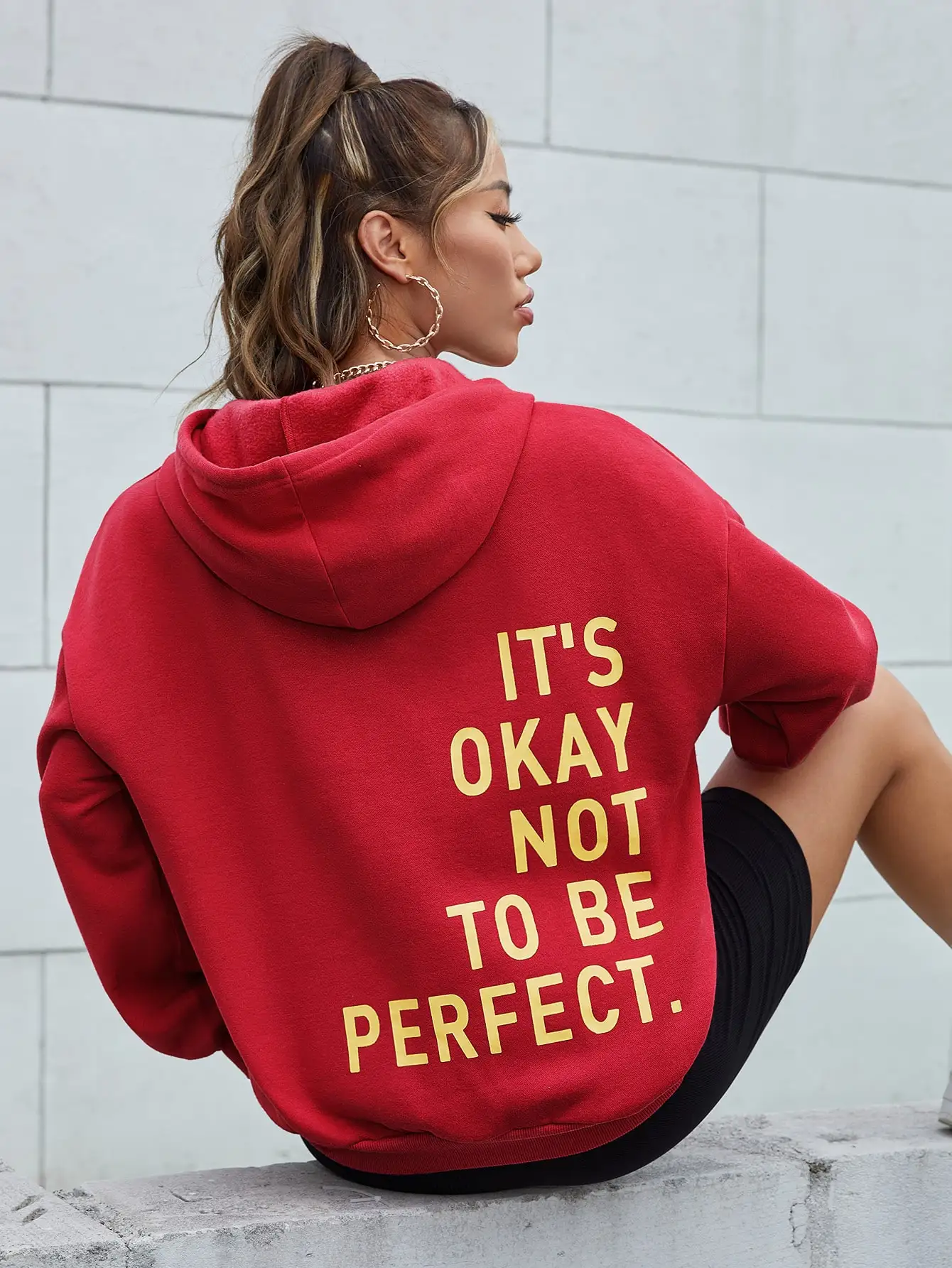 It-s-Okay-Not-To-Be-Perfect-Art-Design-Hoody-Female-Street-Casual ...