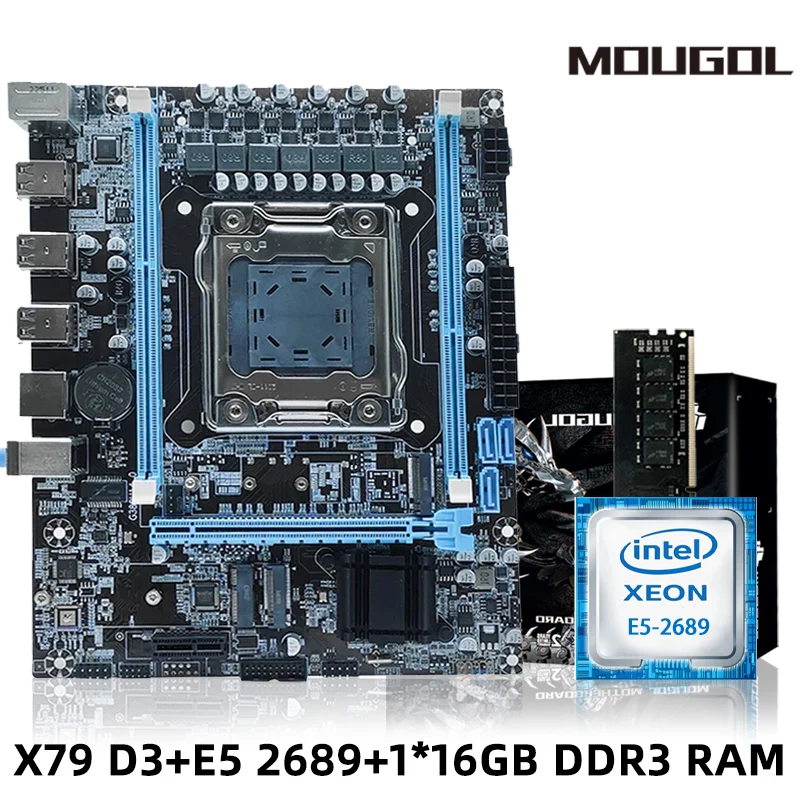 MOUGOL-NEW-X79-Motherboard-Set-Kit-With-Intel-LGA2011-Xeon-E5-2689-CPU ...