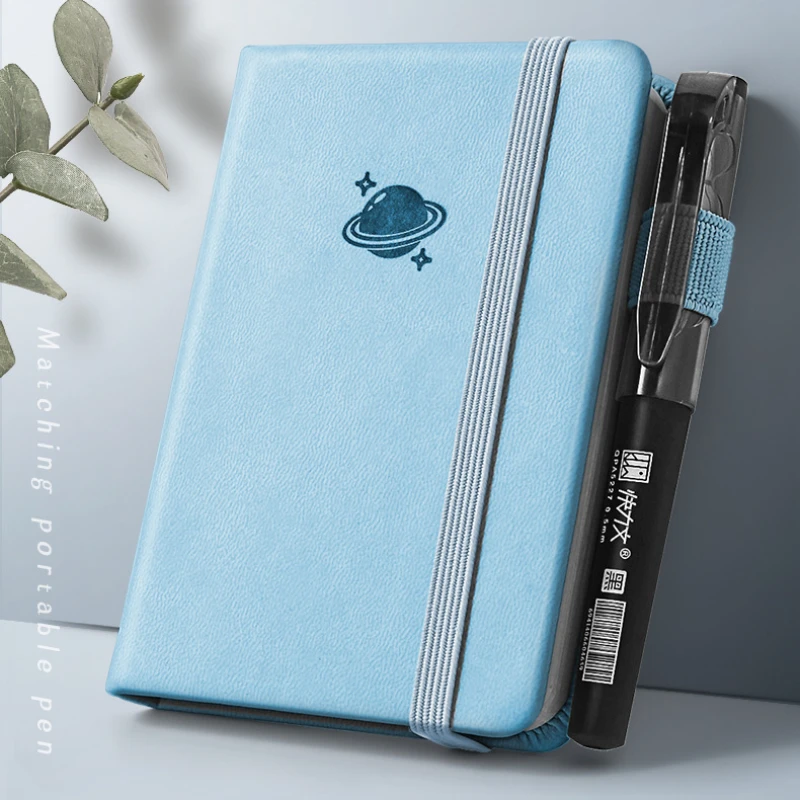 A7-Mini-Notebook-Strap-Notepad-Elastic-Band-Pocket-Small-Book-Student ...