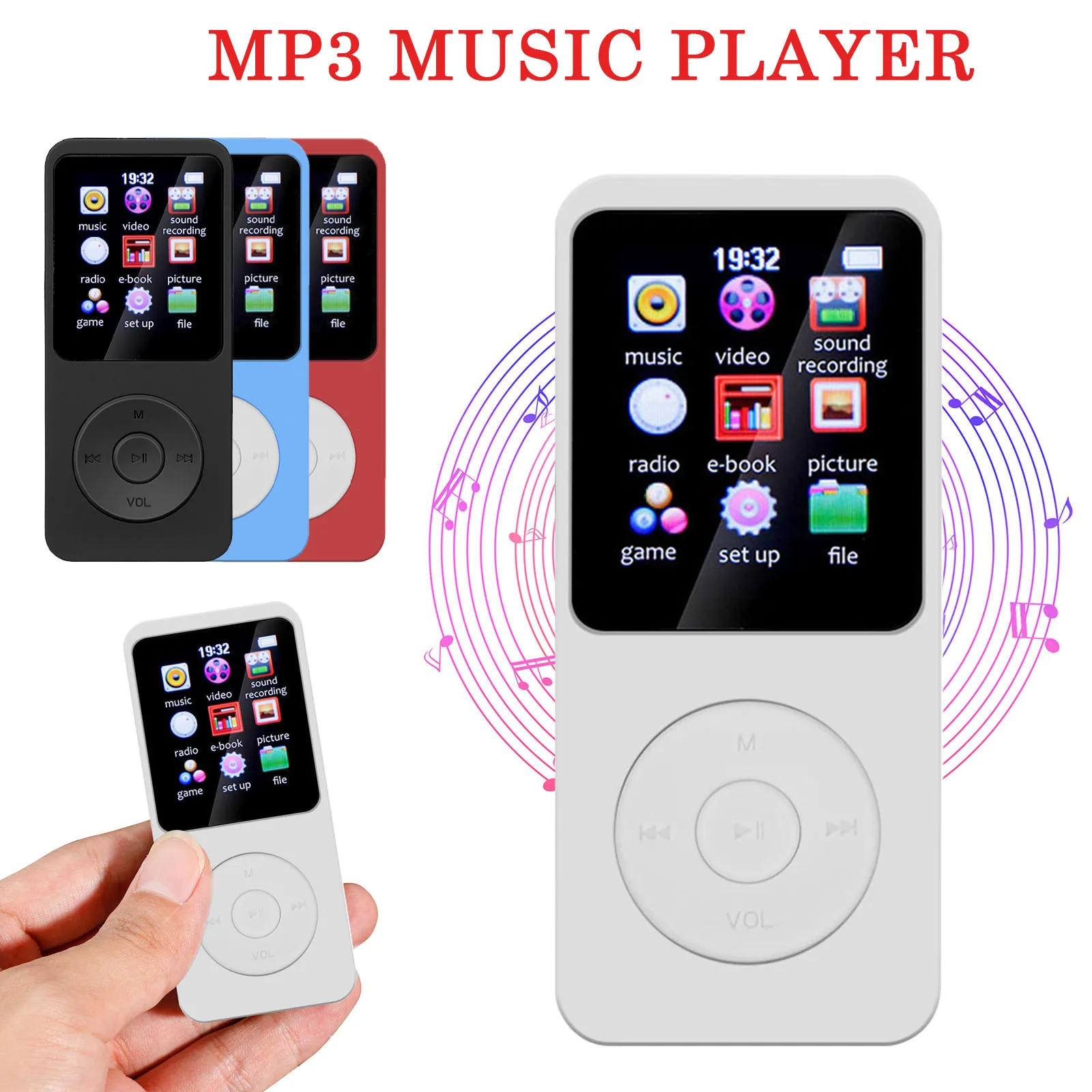 Mini-MP3-Player-Multifunctional-Bluetooth-Compatible-Lossless-Portable ...