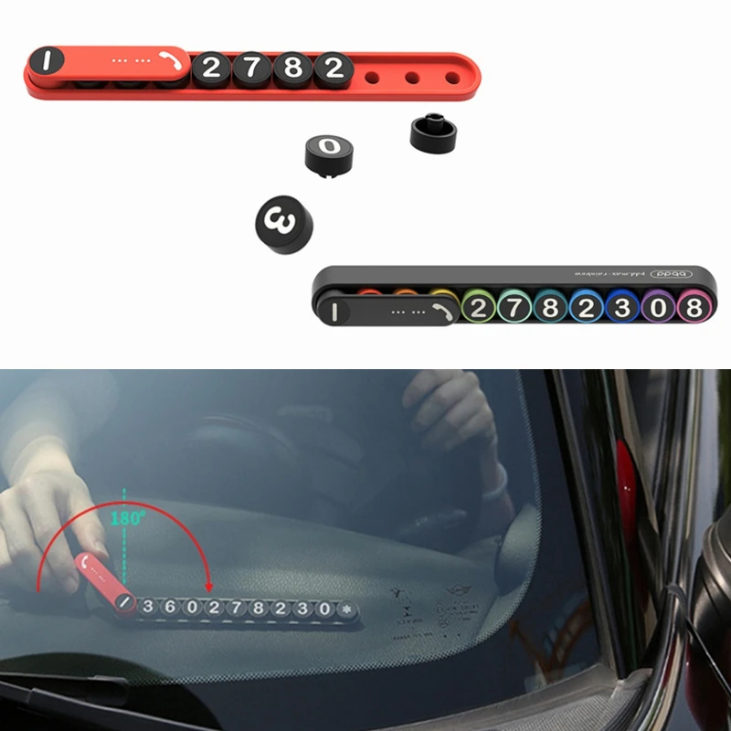 Phone-Number-In-The-Car-Temporary-Parking-Card-Phone-Number-Display ...