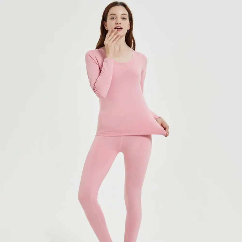 Ensemble de sous-vêtements thermiques sans couture pour femmes et ...